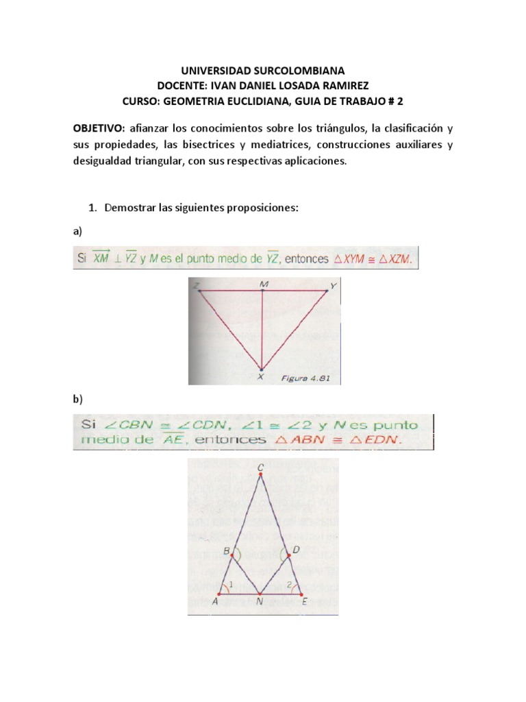 Trabajo Geometria Euclidiana | PDF