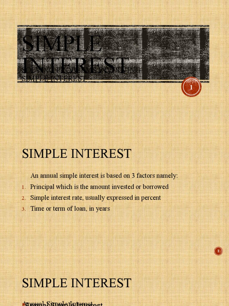 Solving Problems Involving Simple Interest | PDF | Interest | Interest ...