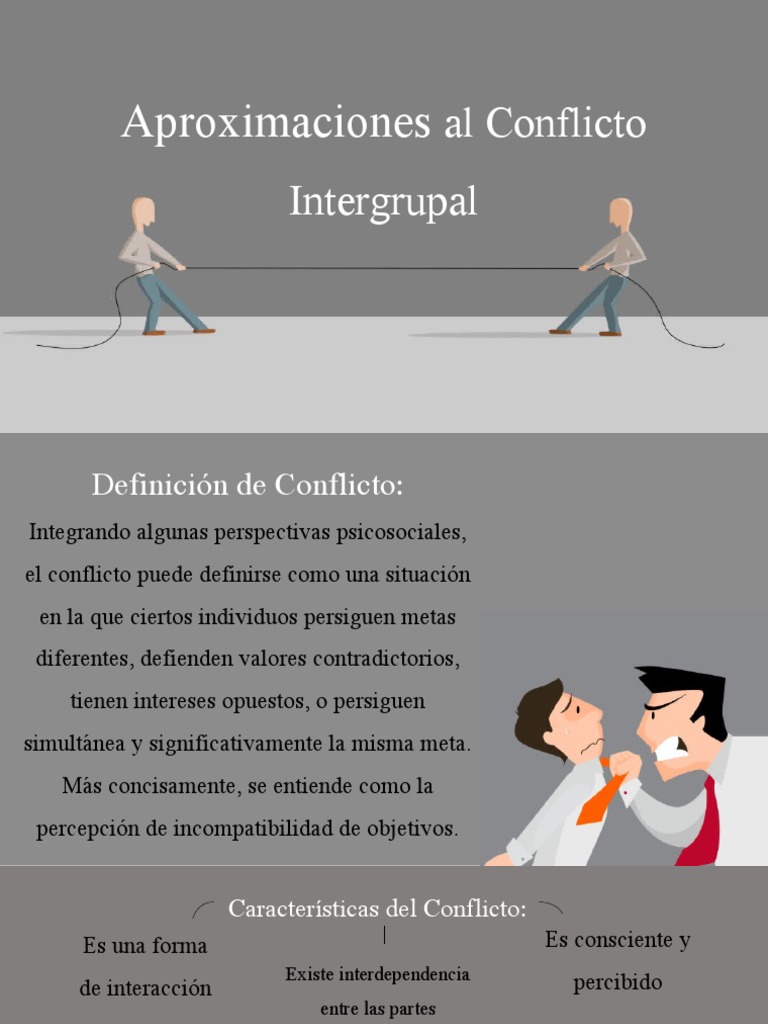 El Conflicto Intergrupal | PDF | Conflicto (proceso) | Ciencias del ...