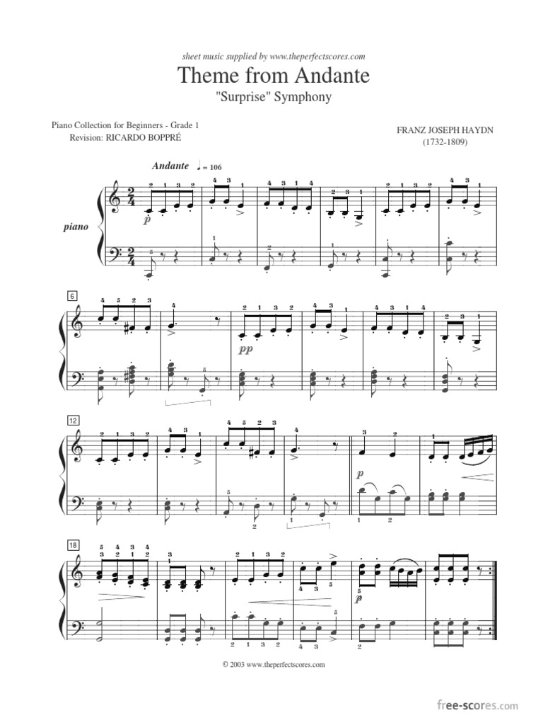 Surprise Symphony - Haydn PDF | PDF | Divertissement (Général)