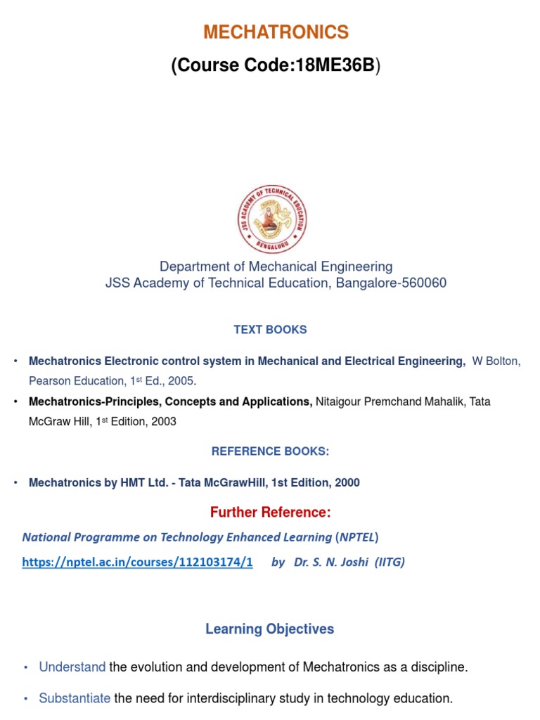 MECHATRONICS Notes PDF | PDF | Sensor | Mechatronics MECHATRONICS Notes PDF | PDF | Sensor | Mechatronics