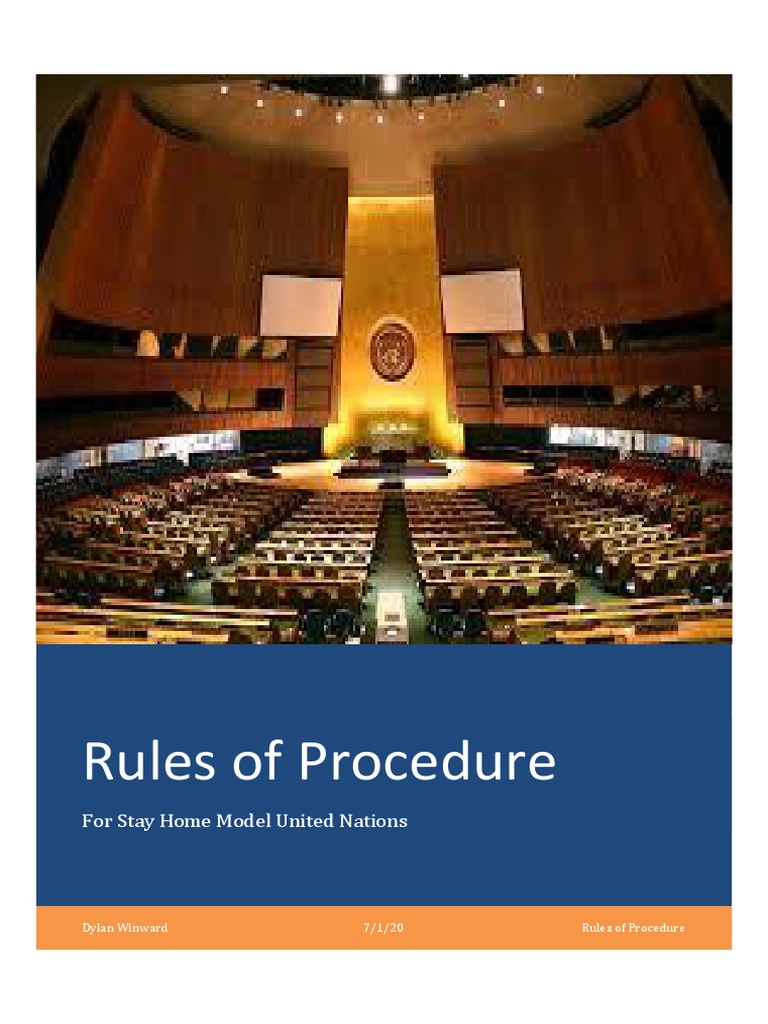 Rules of Procedure | PDF | Committee | Social Institutions