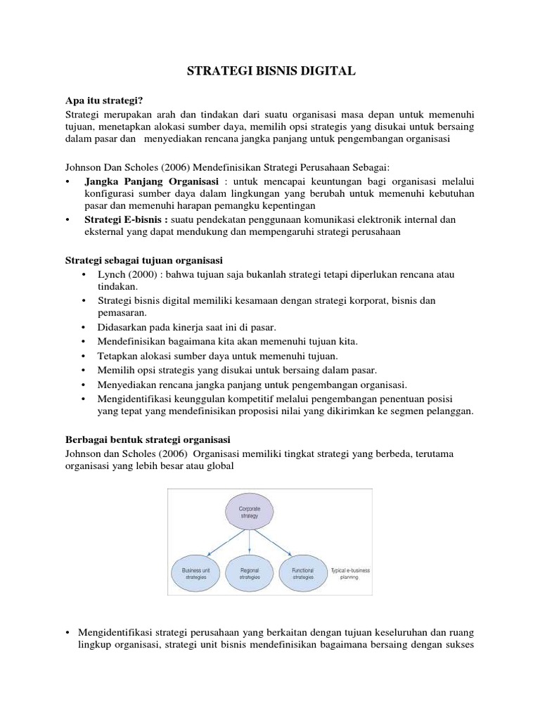 Materi STRATEGI BISNIS DIGITAL | PDF