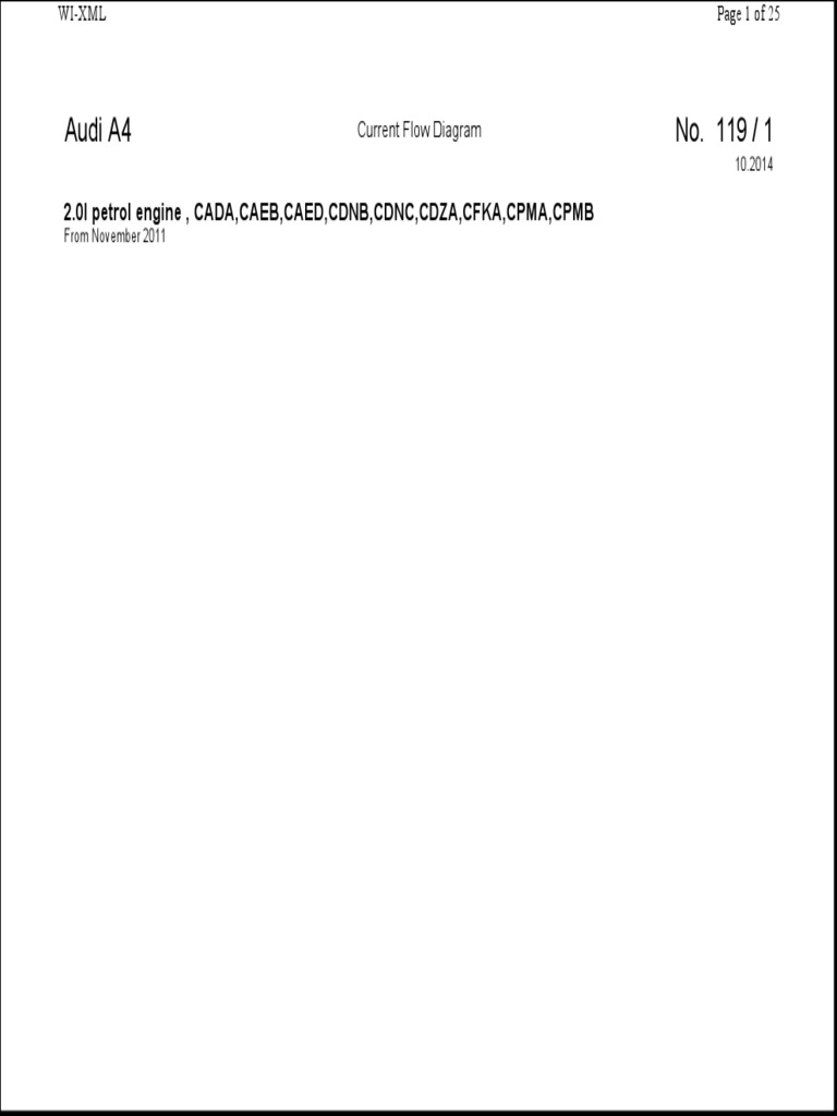 Audi A4 No. 119 / 1: 2.0l Petrol Engine, CADA, CAEB, CAED, CDNB, CDNC ...