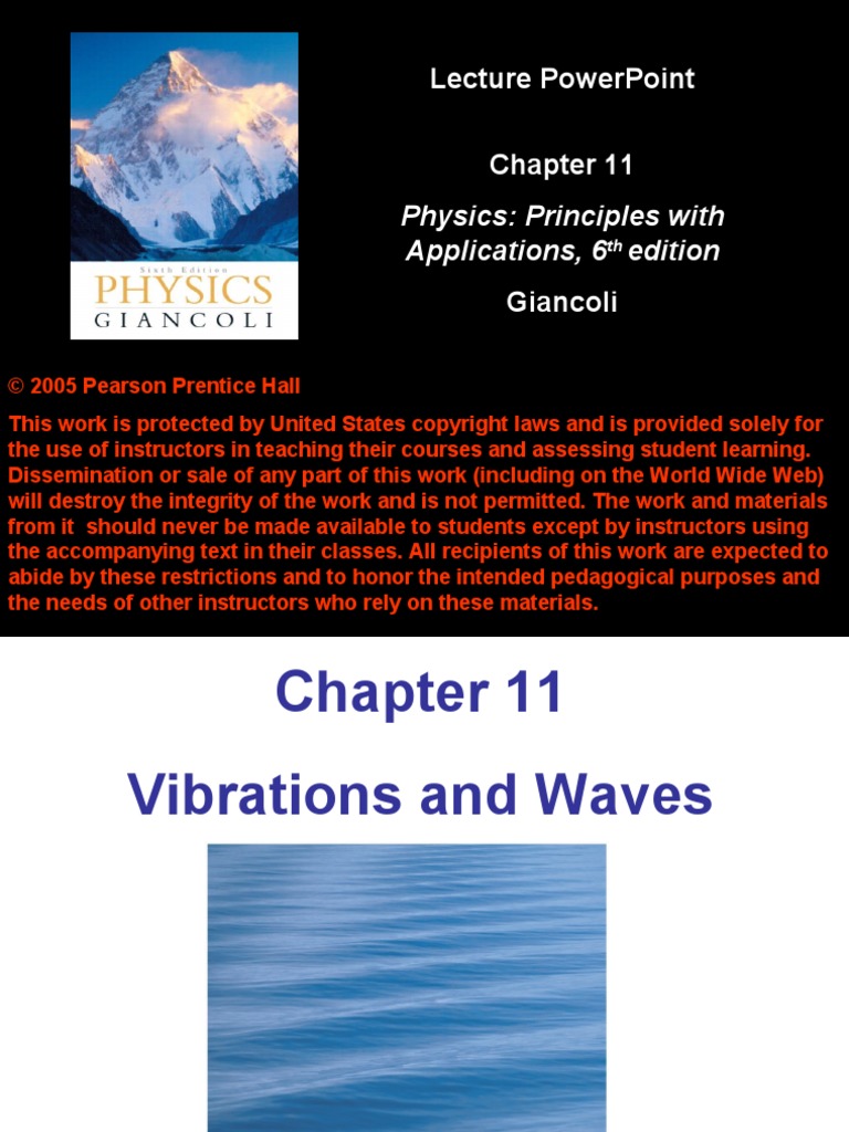 Lecture Powerpoint: Physics: Principles With Applications, 6 Edition | PDF | Waves | Wavelength