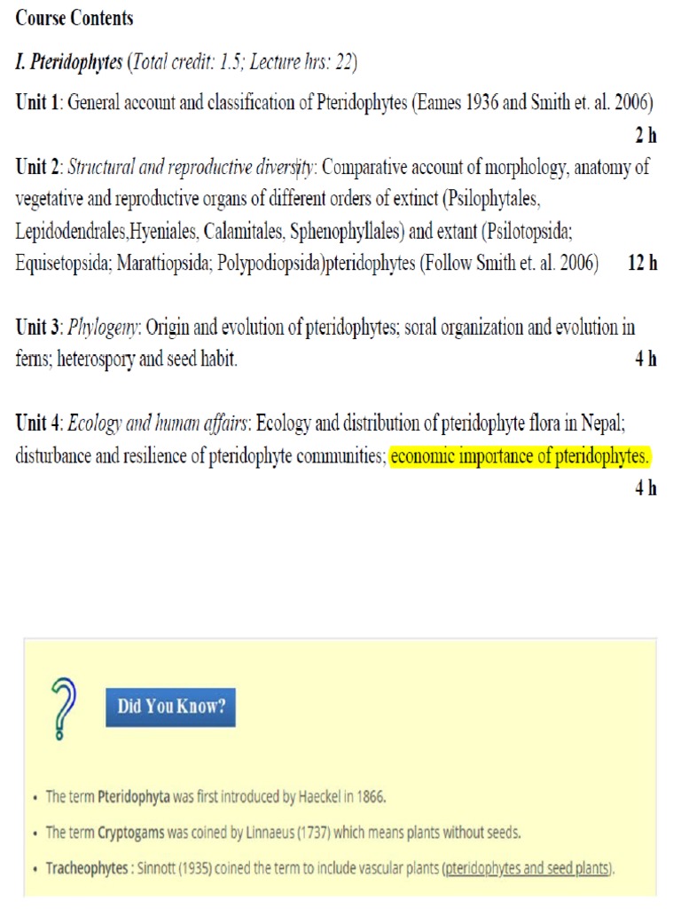 Plant Classification and Characteristics: An Overview of the ...