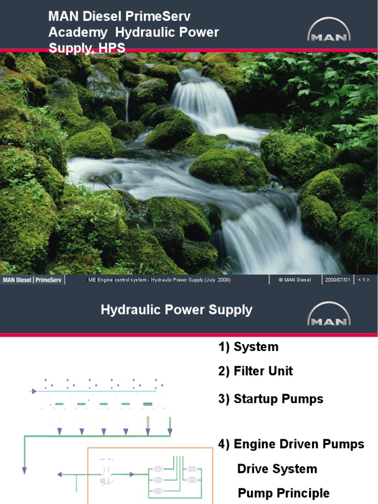 Man Diesel Primeserv Academy Hydraulic Power Supply, Hps | PDF | Pump ...
