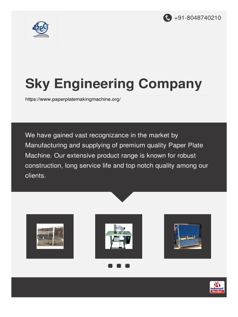 Sky Engineering Company | PDF | Machines | Paper