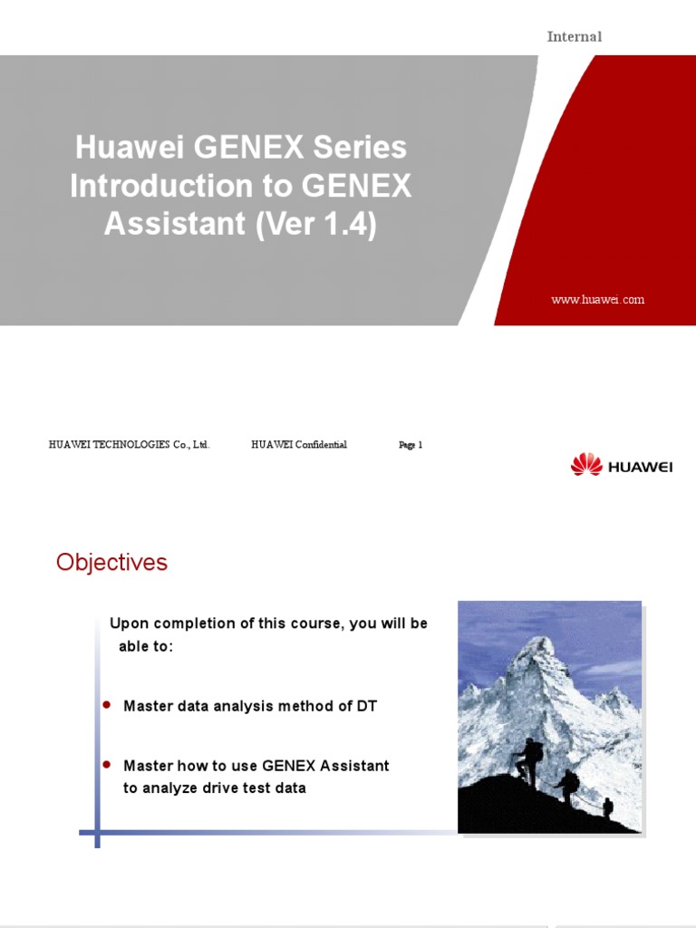 Huawei GENEX Series Introduction To GENEX Assistant (Ver 1.4 ...