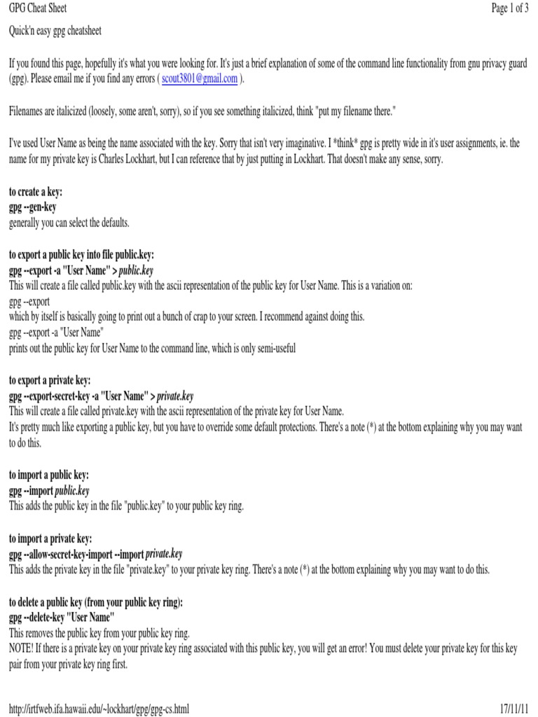 GPG Command | Download Free PDF | Public Key Cryptography | Encryption