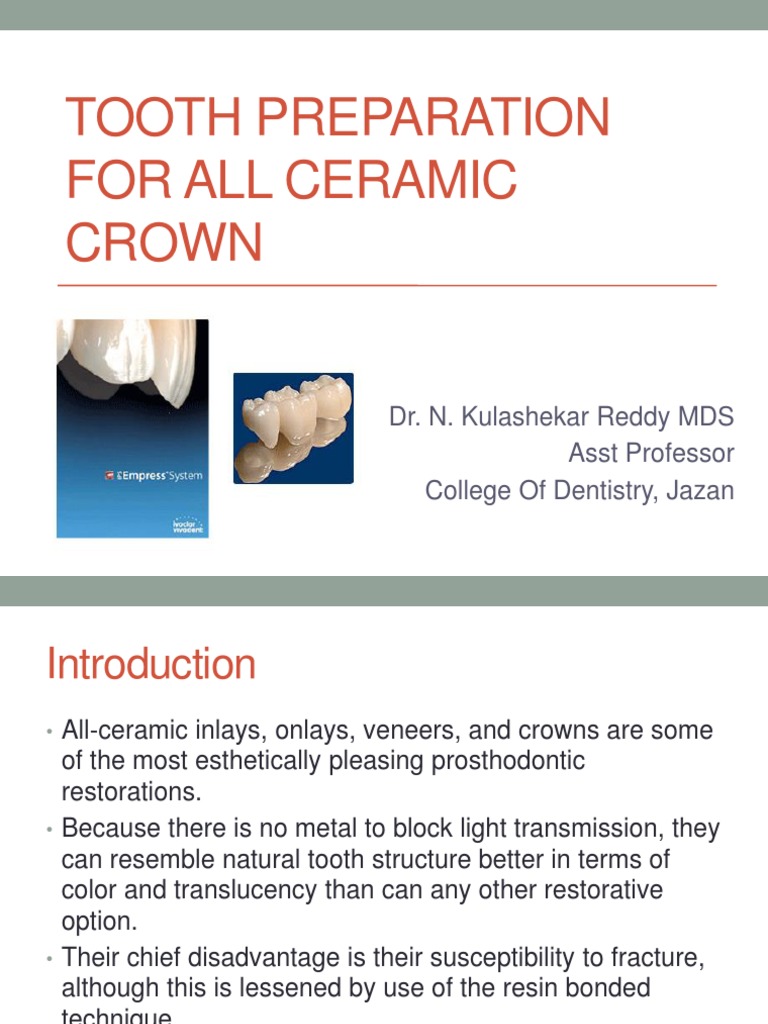 All Ceramic Crown Prep (Autosaved) | PDF | Mouth | Dentistry