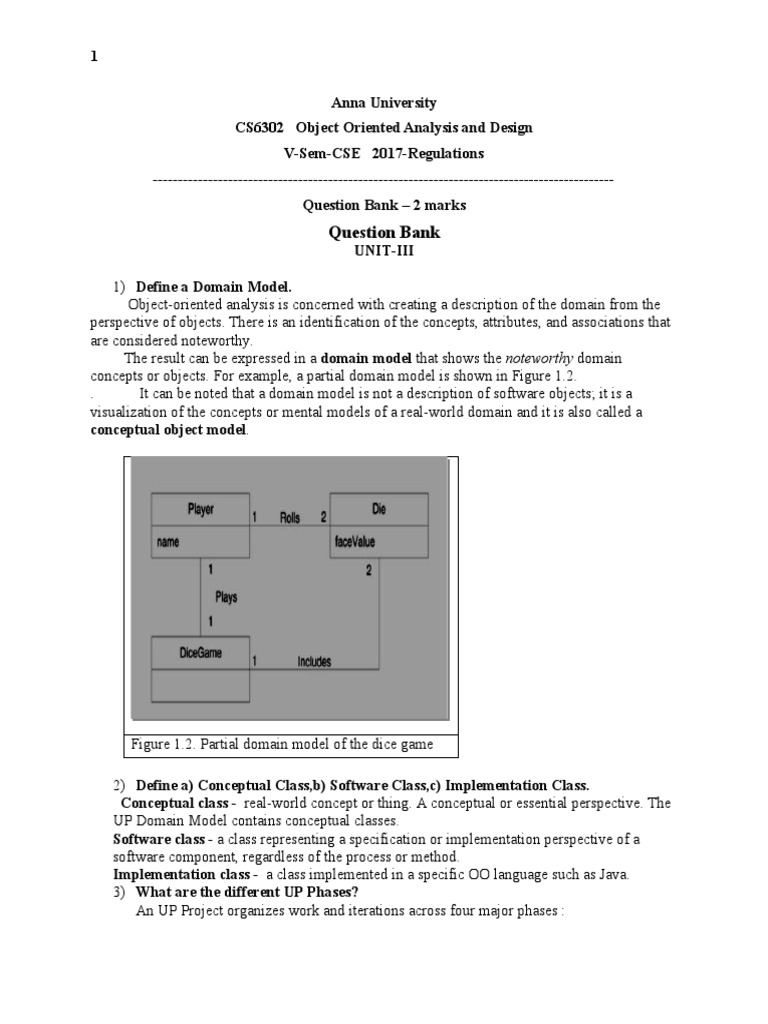Cs6502 Unit 3 Ooad Pdf Use Case Inheritance Object Oriented 6317