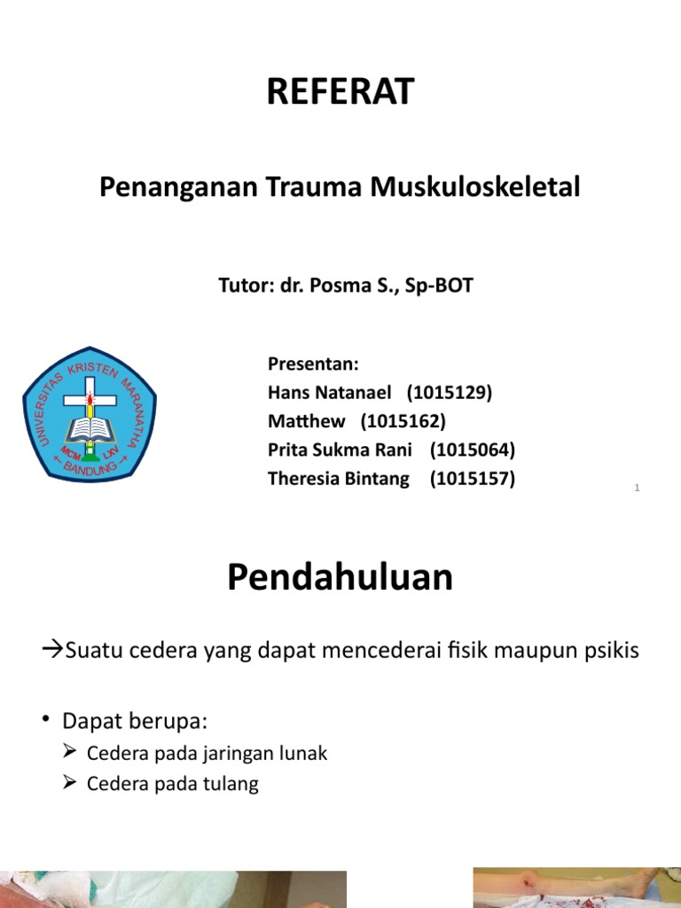 Penanganan Trauma Muskuloskeletal | PDF