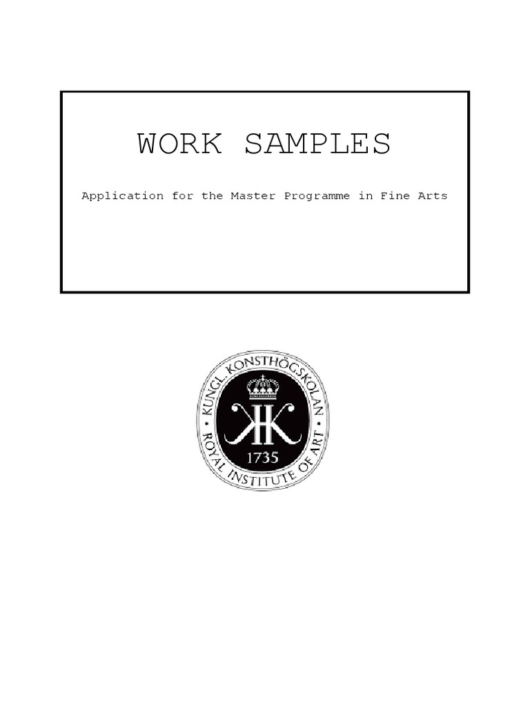 Work Samples PDF | PDF | Paintings | Art Media