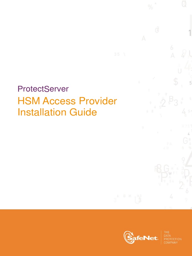 HSM Access Provider Installation Guide: Protectserver | PDF | Installation (Computer Programs ...