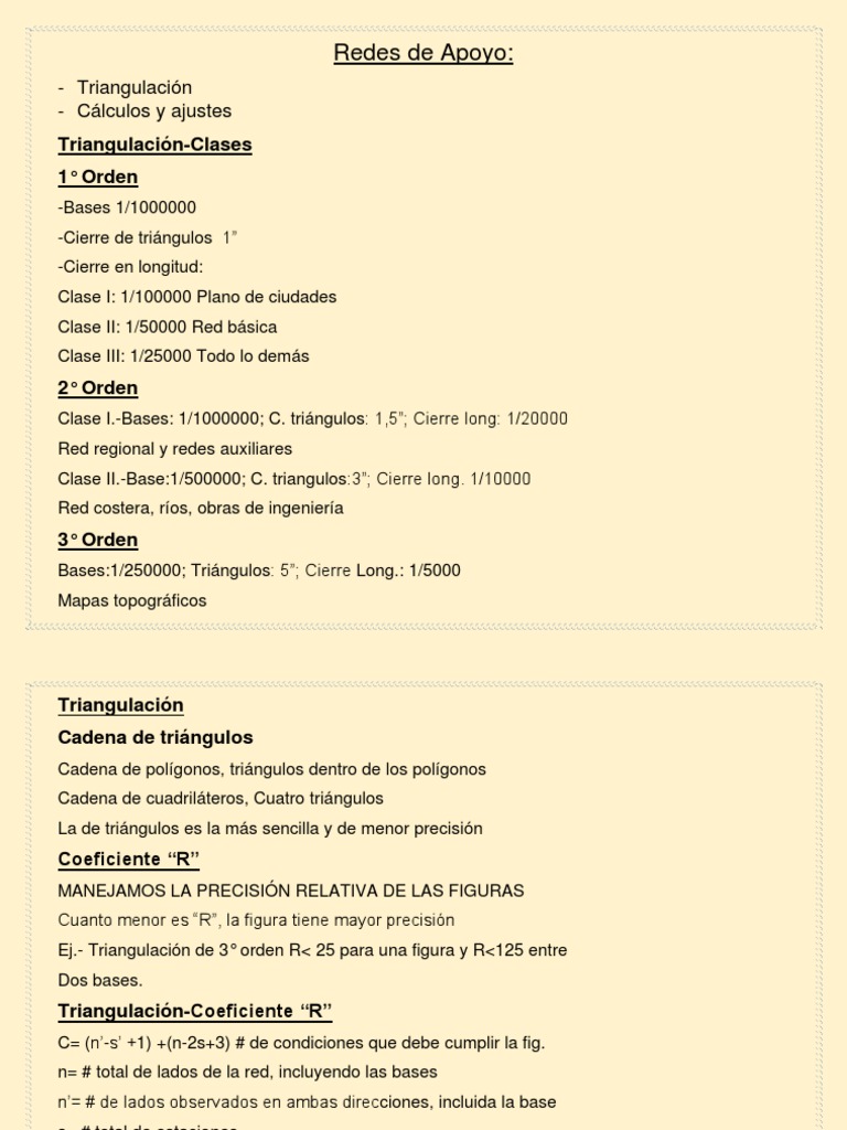 Triangulación y Precisión en Redes | PDF | Triángulo | Geometría