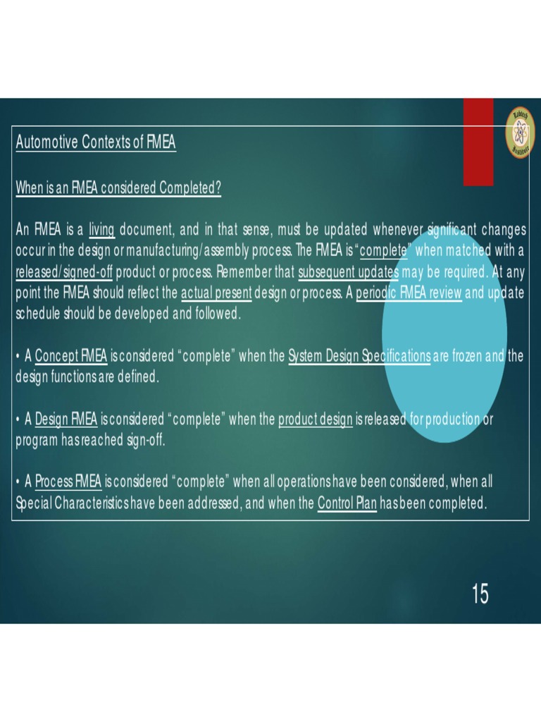 FMEA Completion in Automotive Design | PDF | Business | Technology ...