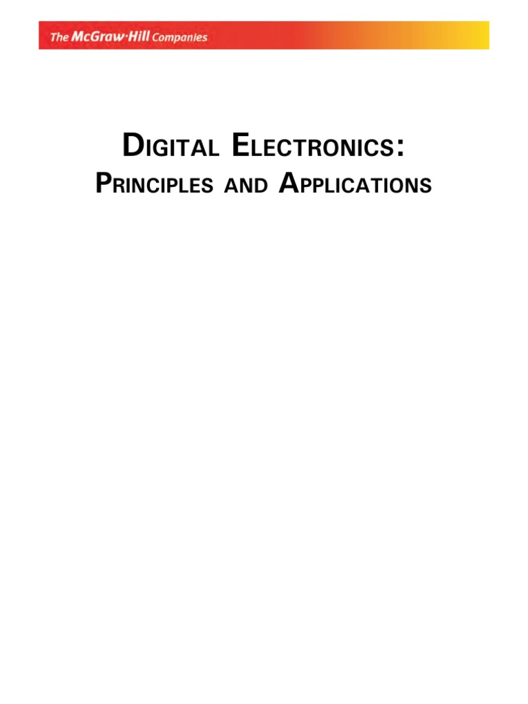 Digital Electronics - Principal and Application PDF | PDF | Analogue ...