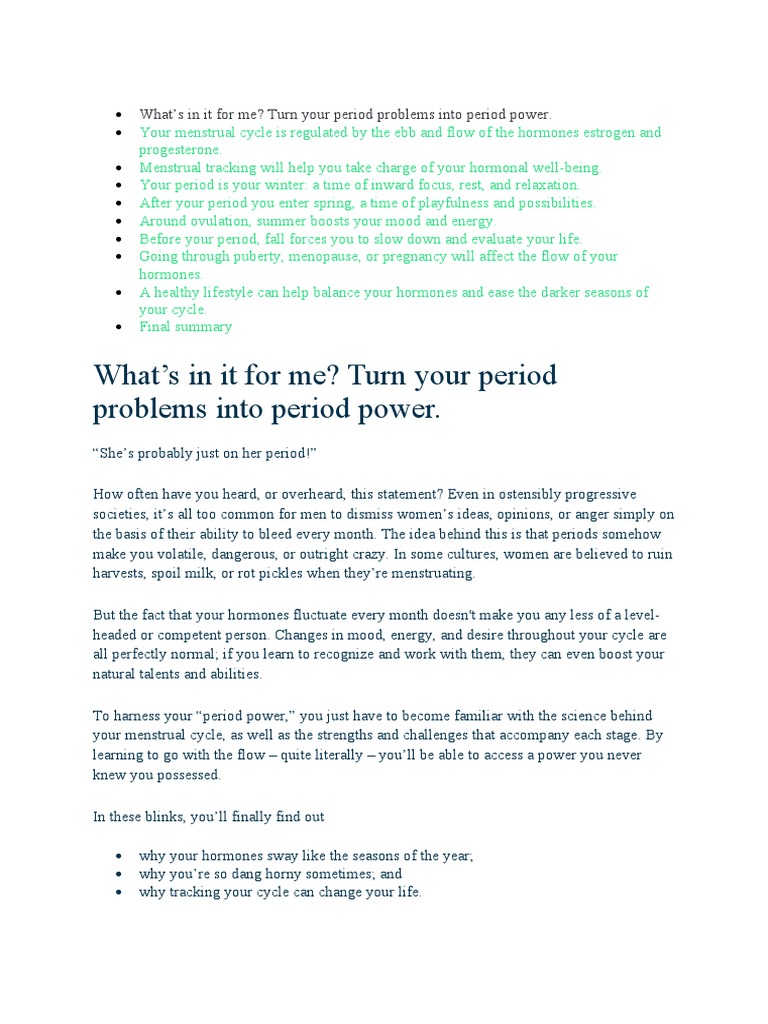 Period Power by Maisie Hill | PDF | Menstrual Cycle | Women's Health