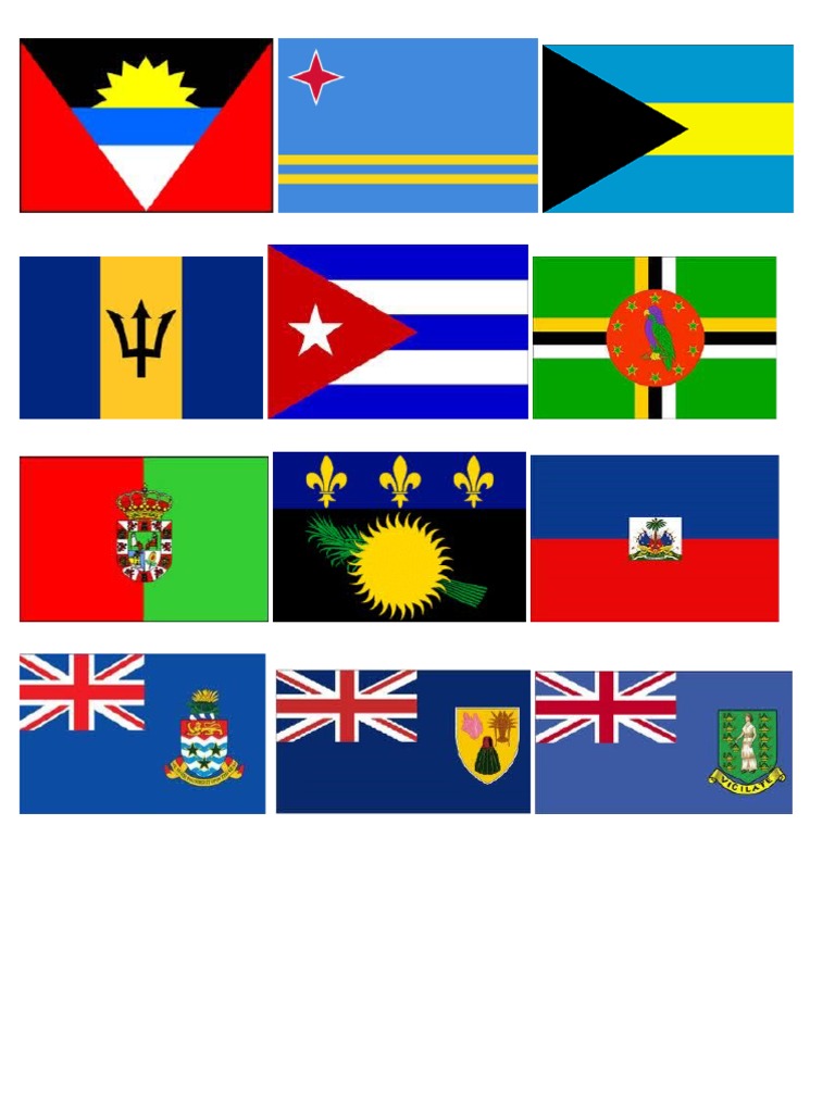 Bandera de Los Paises Del Caribe | PDF