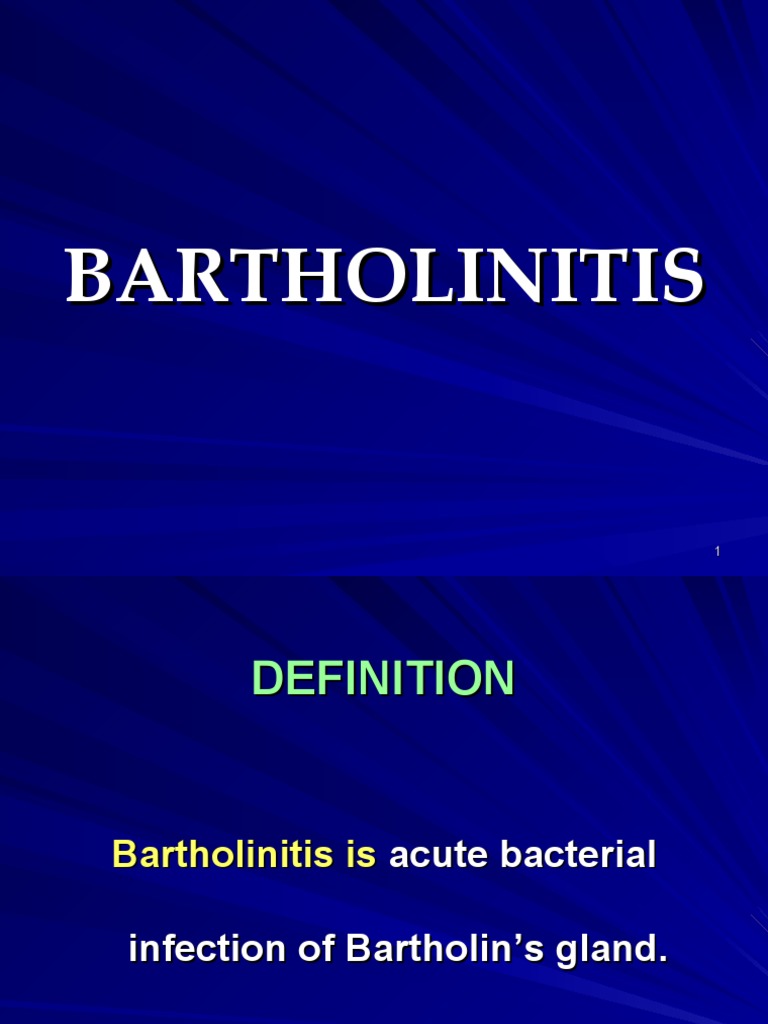 BARTHOLINITIS | PDF