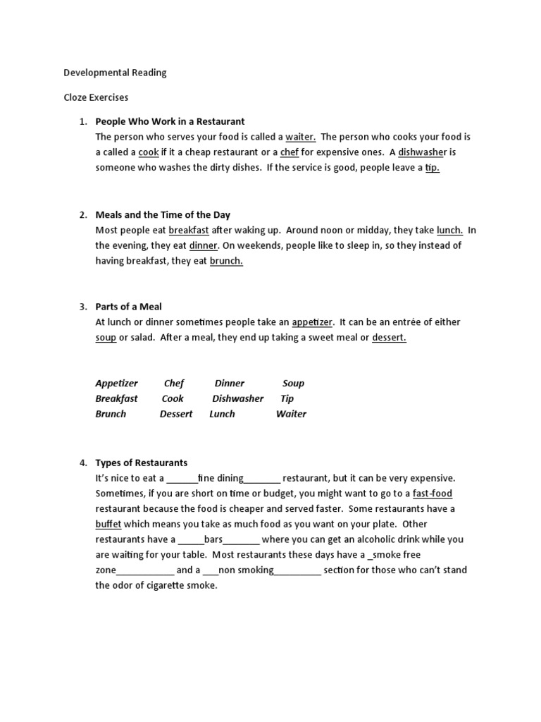 Developmental Reading | PDF