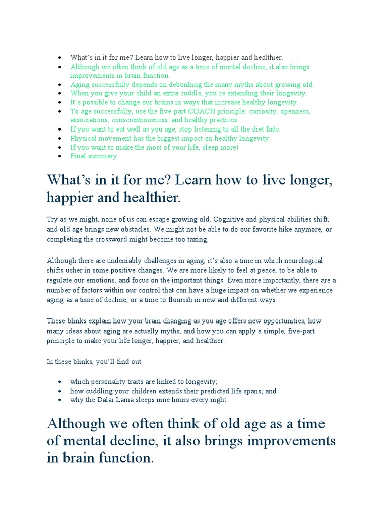 Successful Aging By Daniel J Levitin Pdf Sleep Dieting