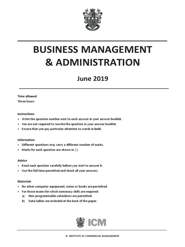 Business Management & Administration June 2019 | PDF | Limited Company ...
