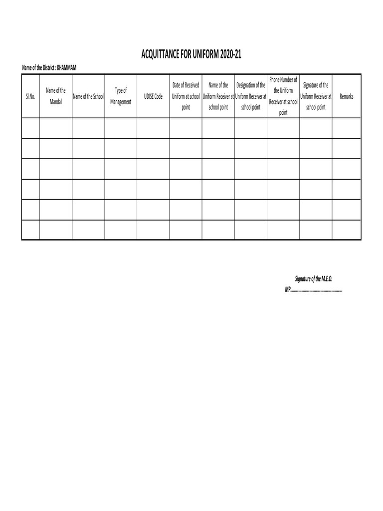 Revised - Uniform-Acquittance-2020-21 | PDF