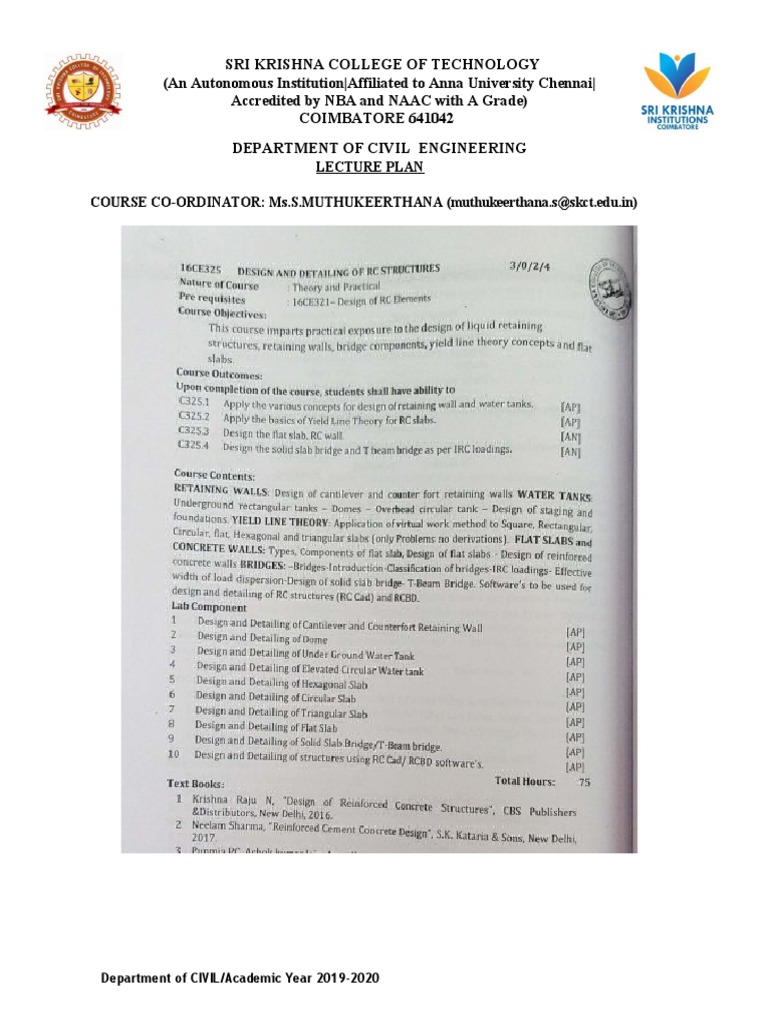 16ce325-Drc Ii Lesson Plan | PDF | Structural Engineering | Economic Sectors