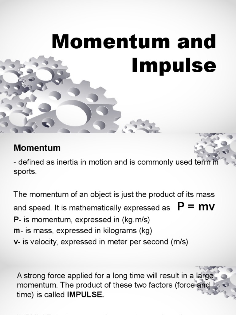 Momentum, Impulse, and Projectile Motion Explained | PDF | Momentum ...