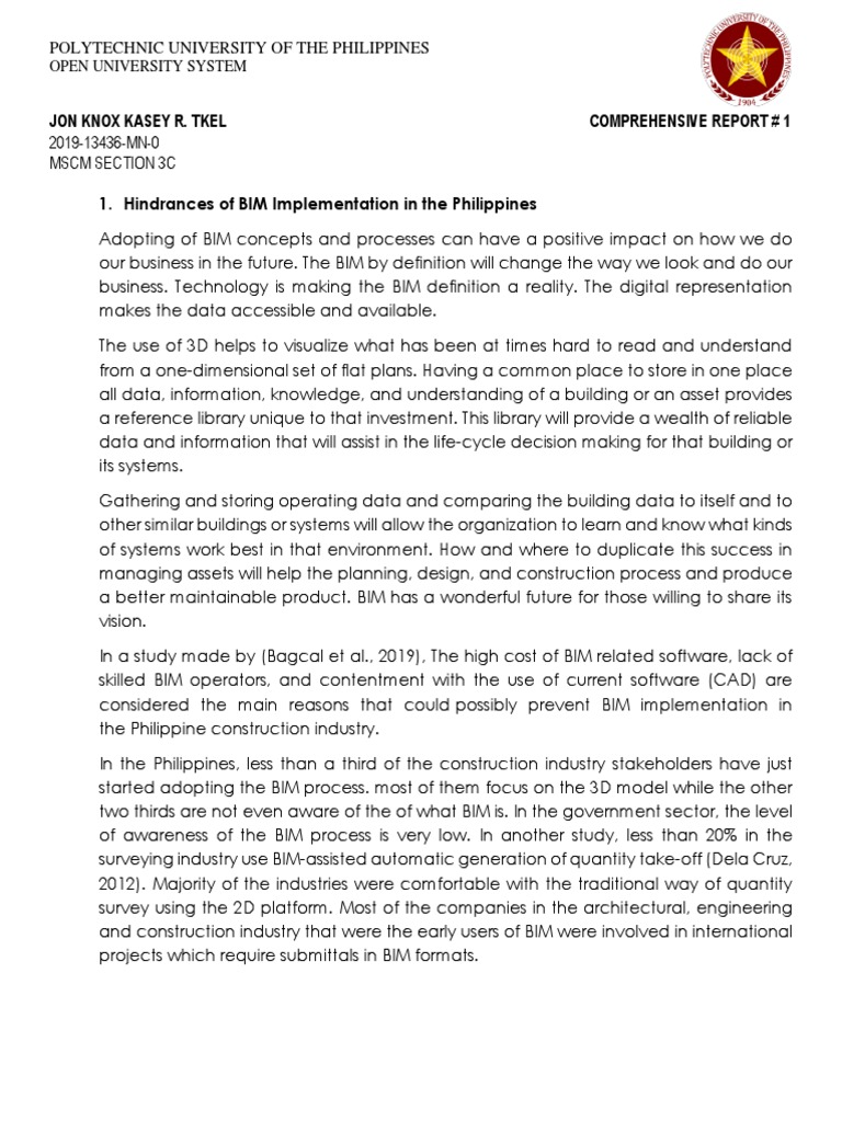 Constructive Report | PDF | Building Information Modeling | Leadership ...