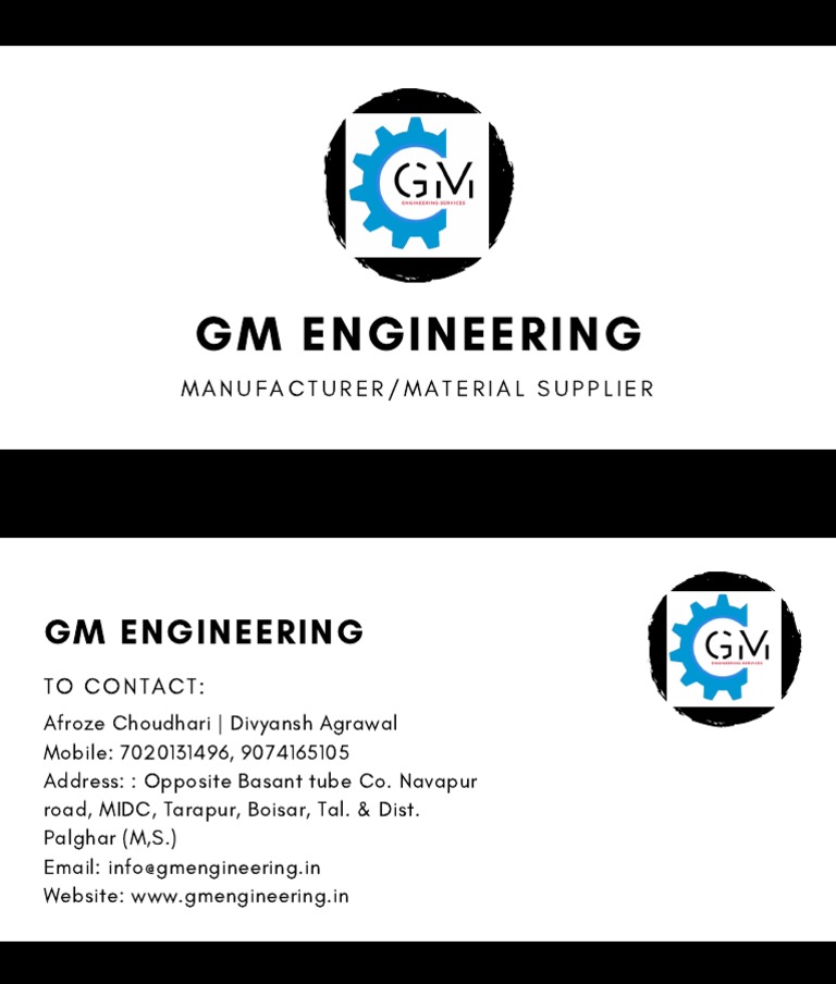 GM Engineering: Manufacturer/Material Supplier | PDF | Science ...