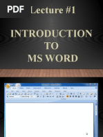 Lesson 1 Parts of Microsoft Word | PDF | Microsoft Windows | Graphical User Interfaces