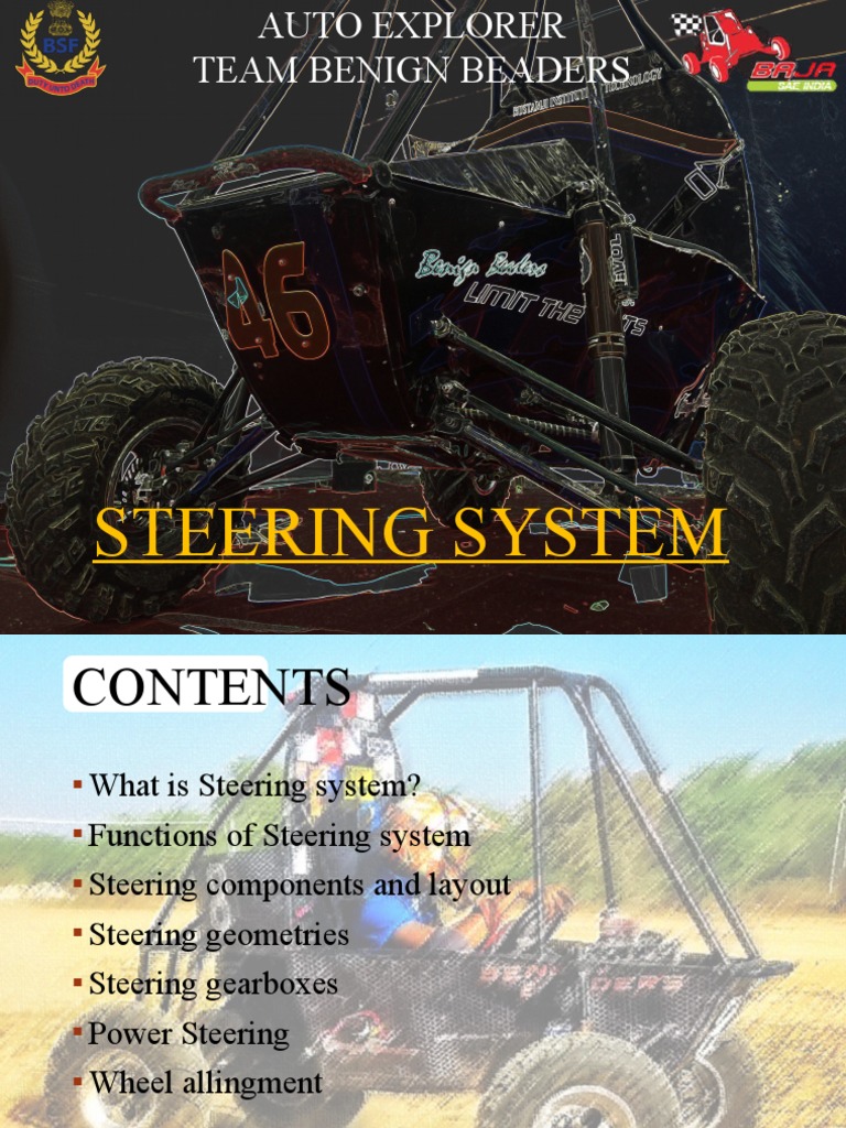 Comprehensive Guide to Vehicle Steering Systems | PDF | Steering | Gear