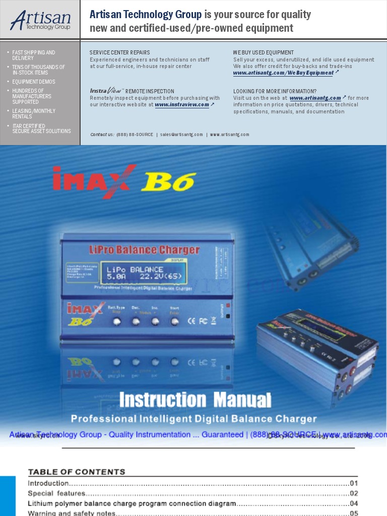 iMAX B6 User Manual | PDF | Business