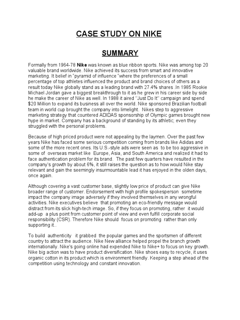 Nike & Google Assignment | PDF | Nike | Brand