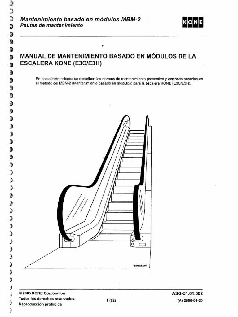 KONE Escaleras Manual E3C E3H PDF | PDF