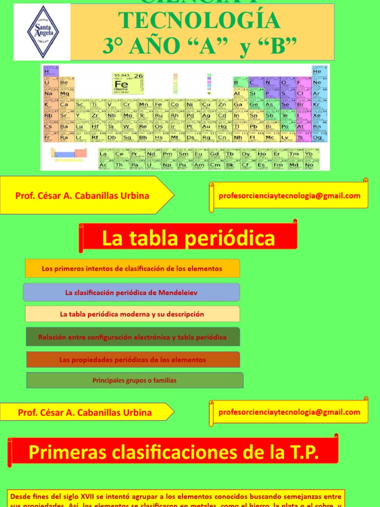 Tabla Periodica 3 A B Virtual | PDF | Tabla periódica | Elementos químicos