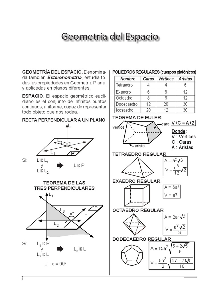 Geometria Del Espacio PDF | PDF