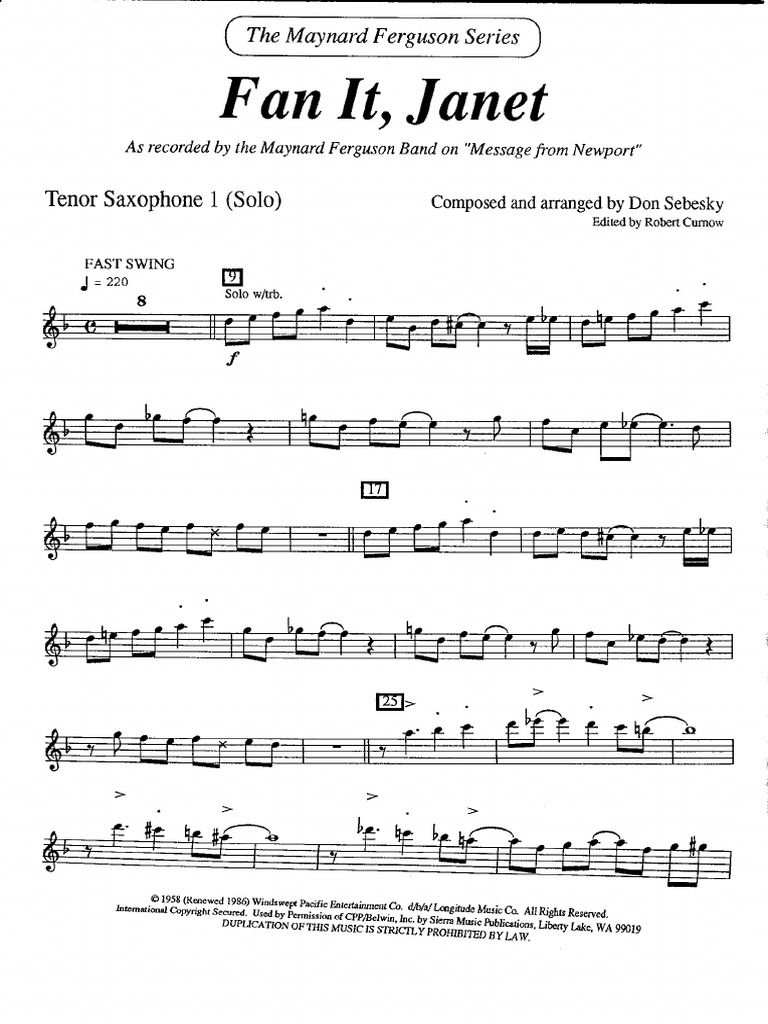 Fan It Janet Maynard Ferguson | PDF