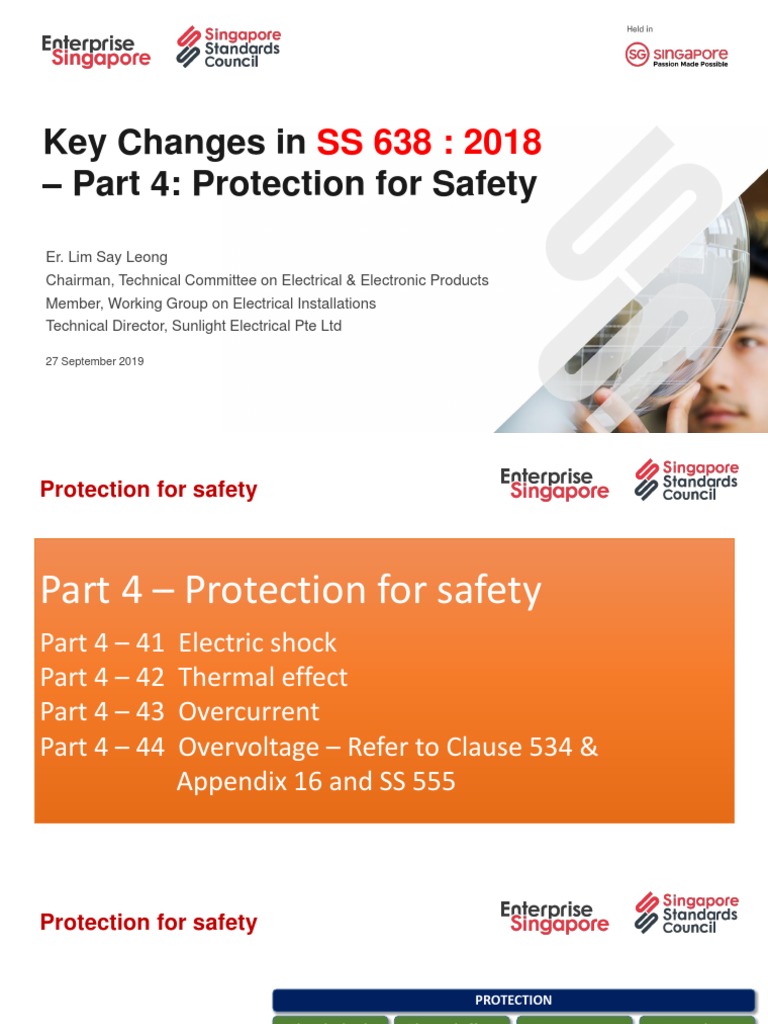 Key Changes in SS 638 2018 - Part 4 Protection For Safety | PDF ...