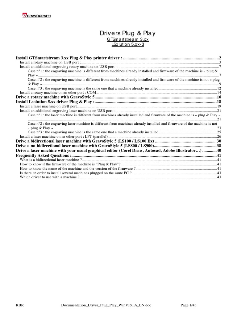 Documentation Driver Plug Play Winvista en | PDF | Device Driver ...