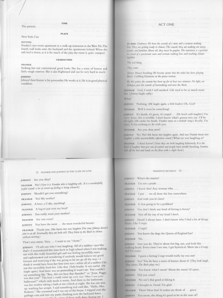 Frankie and Johnny and The Clair de Lune (McNally) | PDF