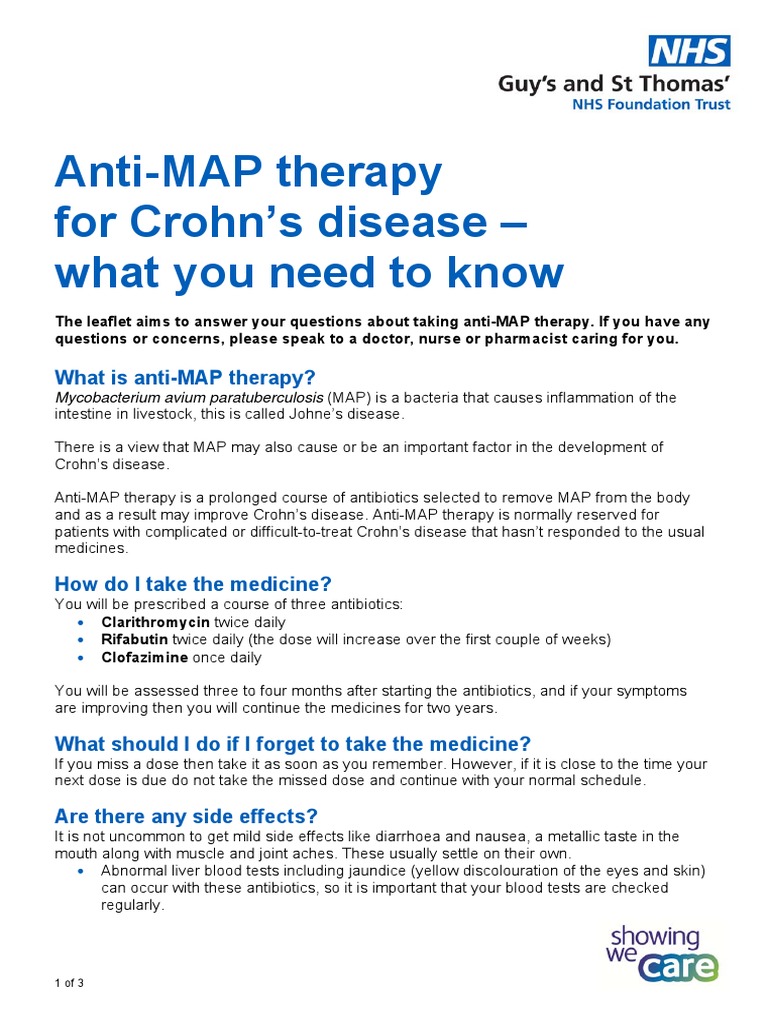 Anti-MAP Therapy For Crohn's Disease - What You Need To Know | PDF ...