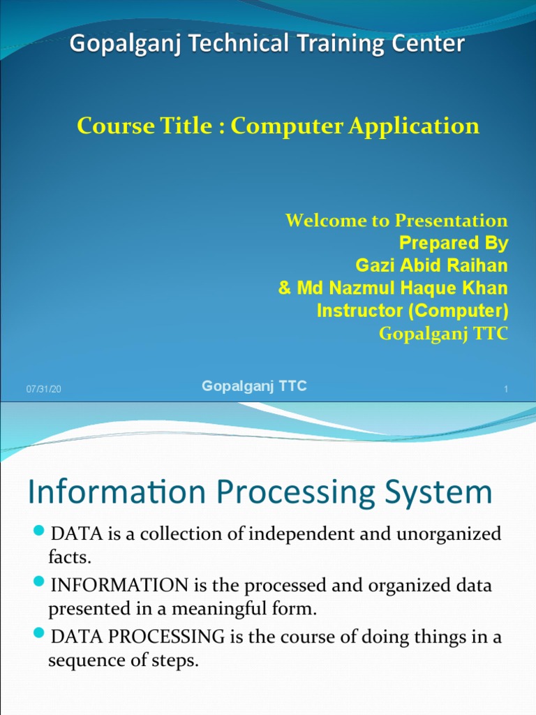 Fundamentals of Computer | PDF | Computer Data Storage | Printer (Computing)