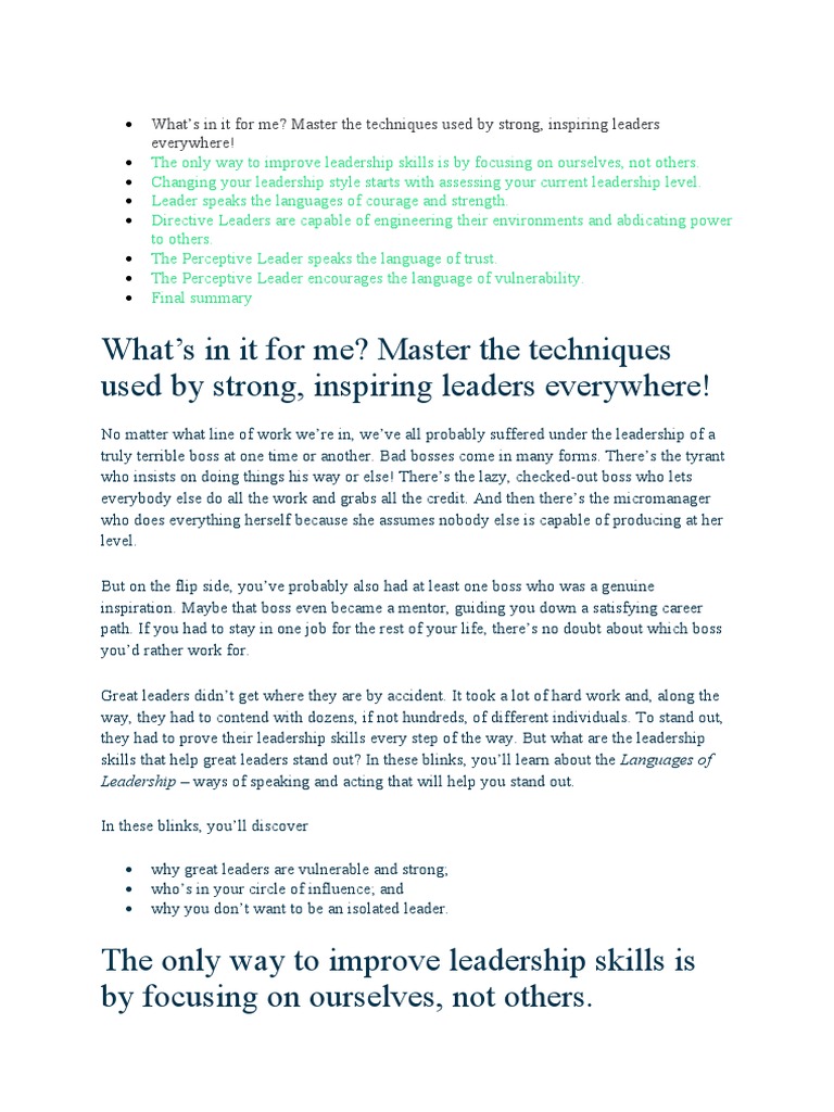 The Languages of LeadershipHow To Use Your Words, Actions and Behaviors ...