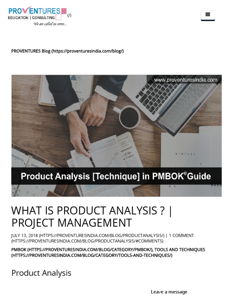 What Is Product Analysis - Project Management Knowledge | PDF | Systems ...