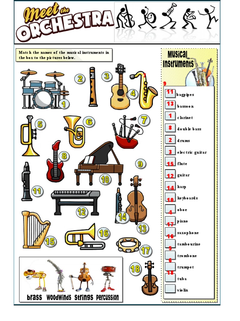 Match-Instruments-Unit 4 | PDF