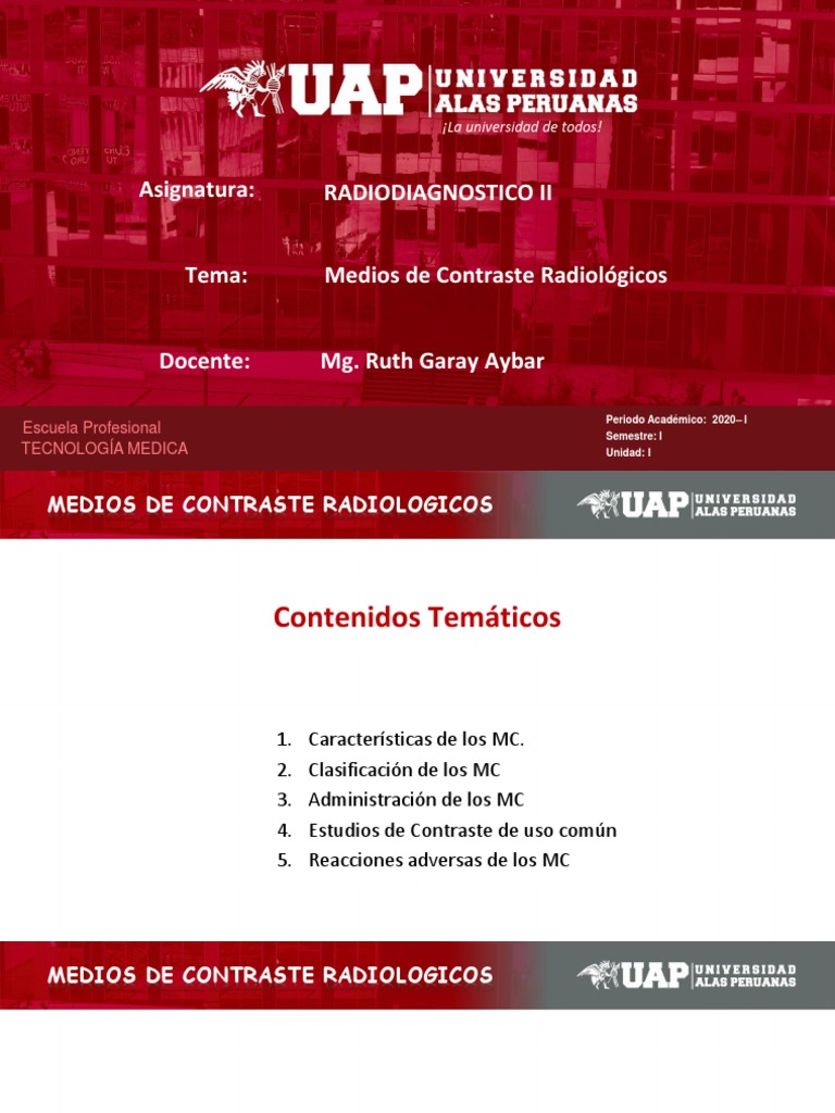 Medios de Contraste Radiologicos - 2020 PDF | PDF | Angiografía ...